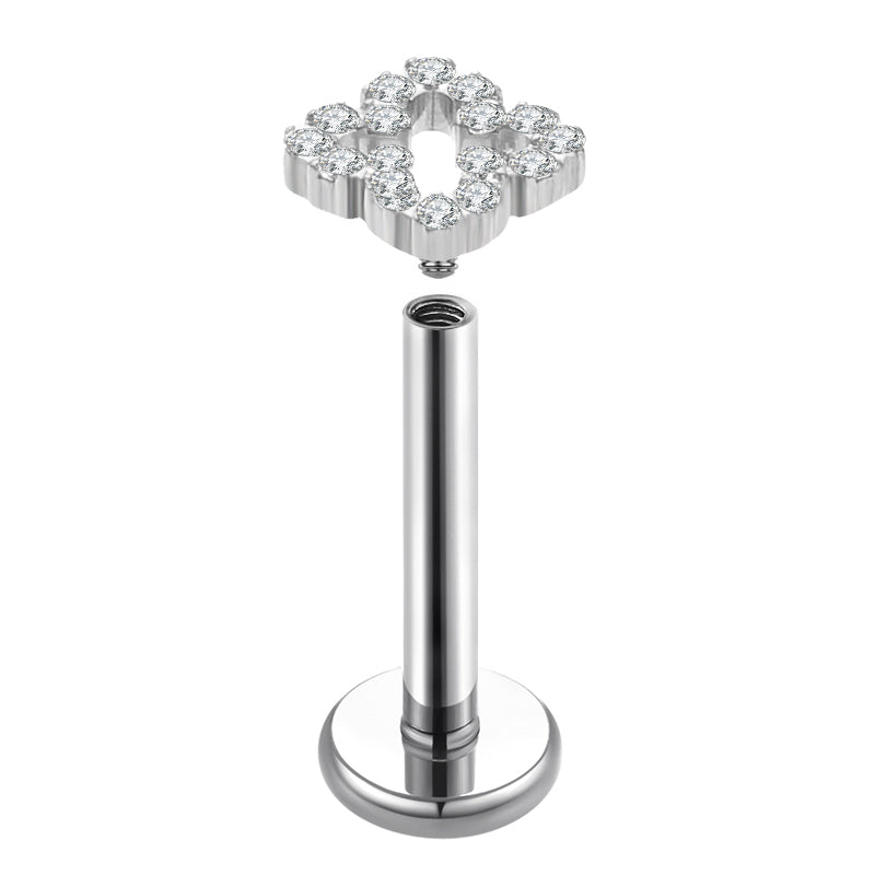 Open Gemmed Alhambra Labret – The Piercery