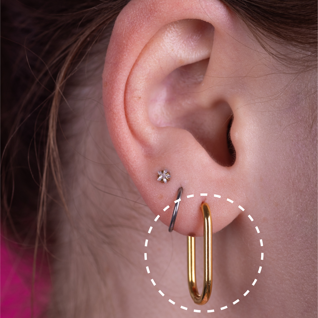 Paper clip hoops – The Piercery