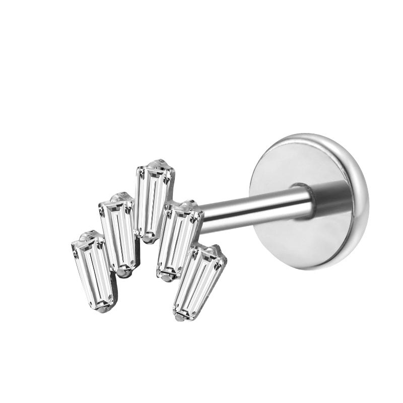 Trapezoid Arrow Stud – The Piercery