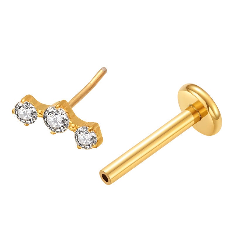 Three Prong Constellation Stud – The Piercery